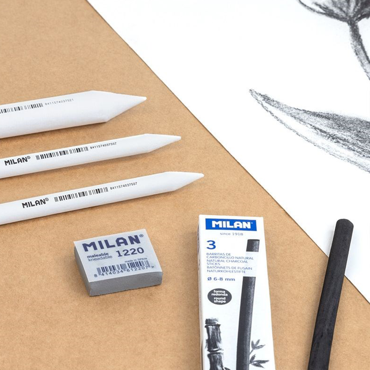 Milan Paper Stump 30 mm | Pen Store