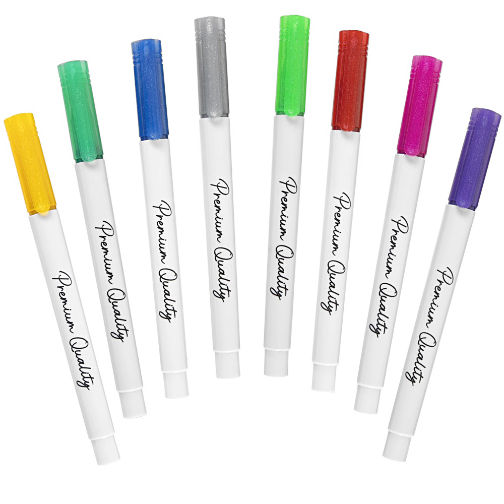 Glitter markers 8 set